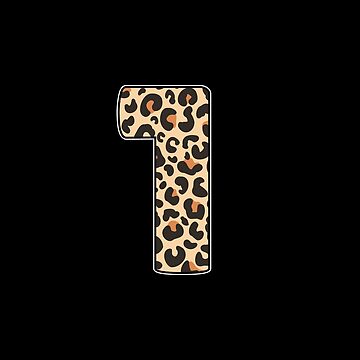 "Kid Leopard 1st Birthday, 1 Year Old Wild Animal, Number One Safari ...