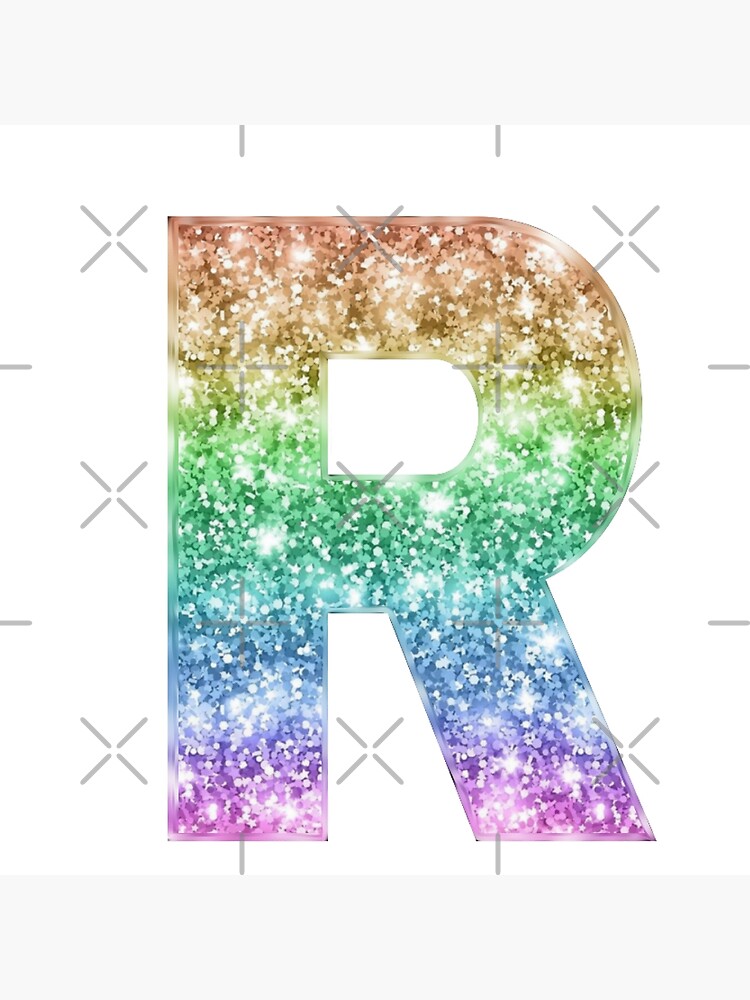 Póster «Letra R de brillo de colores» de Funandchic | Redbubble