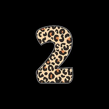 "Kid Leopard 2nd Birthday, 2 Years Old Wild Animal, Number Two Safari ...