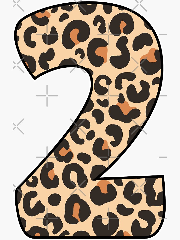 "Kid Leopard 2nd Birthday, 2 Years Old Wild Animal, Number Two Safari ...