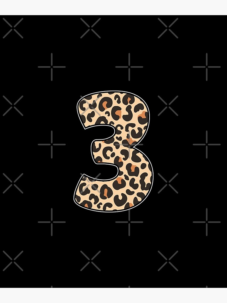 Póster «Kid Leopard 3er cumpleaños, Animal salvaje de 3 años, Safari ...