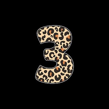 "Kid Leopard 3rd Birthday, 3 Years Old Wild Animal, Number Three Safari ...