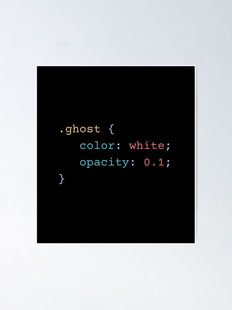 "Ghost As A CSS Code. HTML, Javascript, And CSS Design Are Always A ...