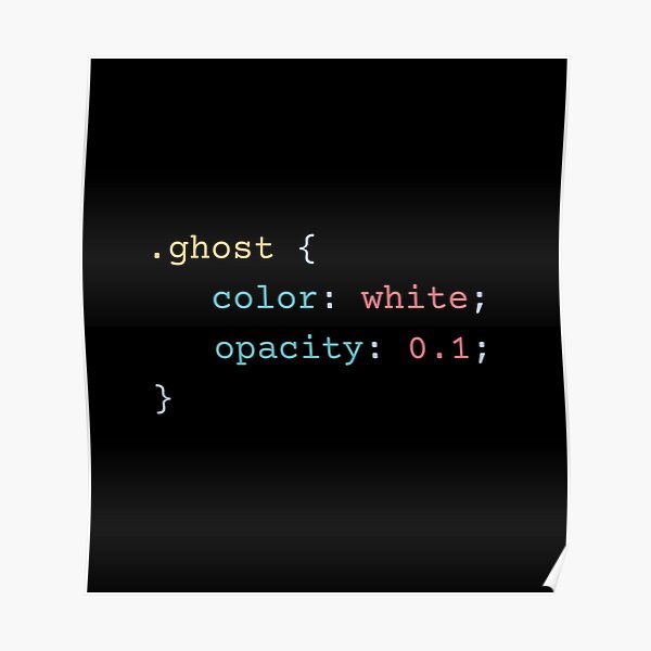 "Ghost As A CSS Code. HTML, Javascript, And CSS Design Are Always A ...