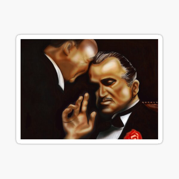 "The Godfather" Sticker by RobCanDraw | Redbubble