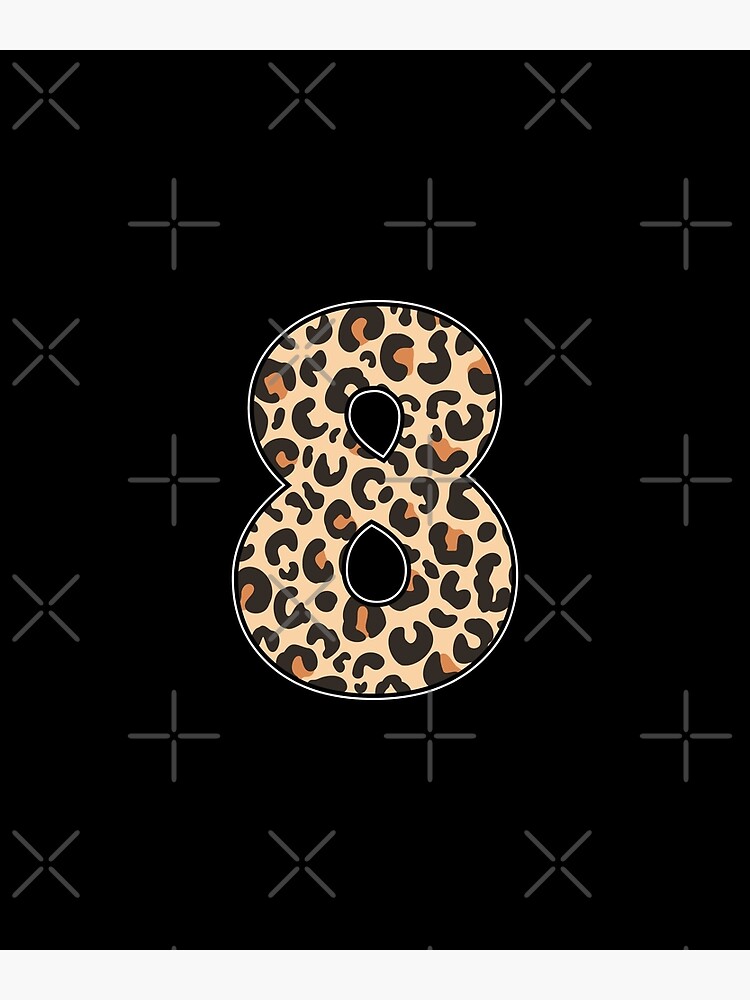 "Kid Leopard 8th Birthday, 8 Years Old Wild Animal, Number Eight Safari ...