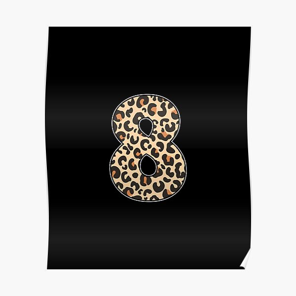 "Kid Leopard 8th Birthday, 8 Years Old Wild Animal, Number Eight Safari ...