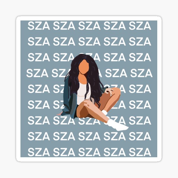 "SZA Print" Sticker for Sale by makenav7 | Redbubble