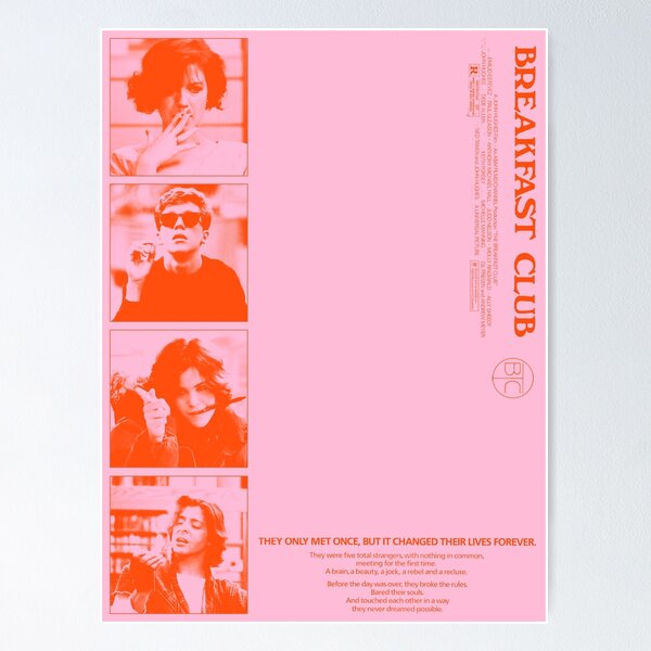 "THE BREAKFAST CLUB" Poster for Sale by clemonpluto | Redbubble