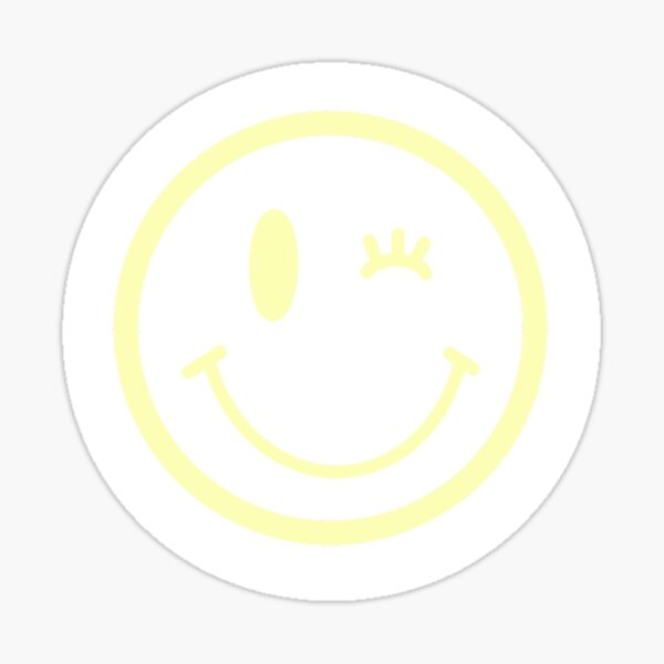 "winky smiley face" Sticker by emilybowyer | Redbubble
