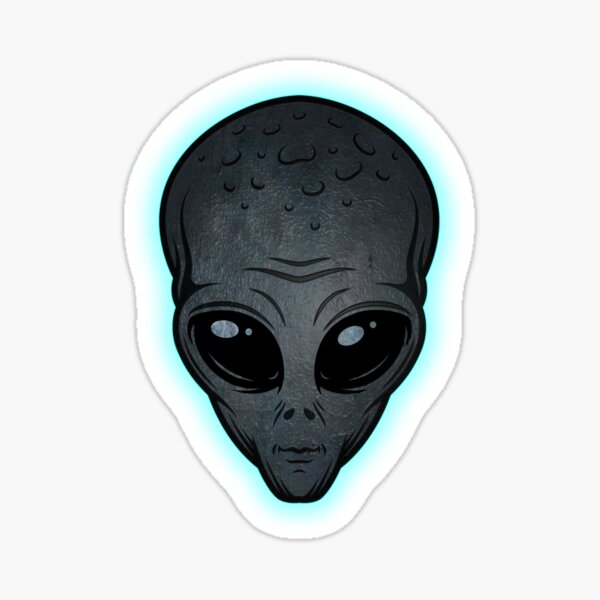"Alien Head" Sticker for Sale by artistwill | Redbubble