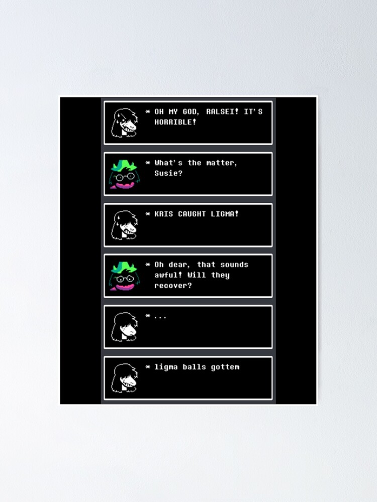 "Deltarune Dialogues" Poster for Sale by LiamGunningArt | Redbubble
