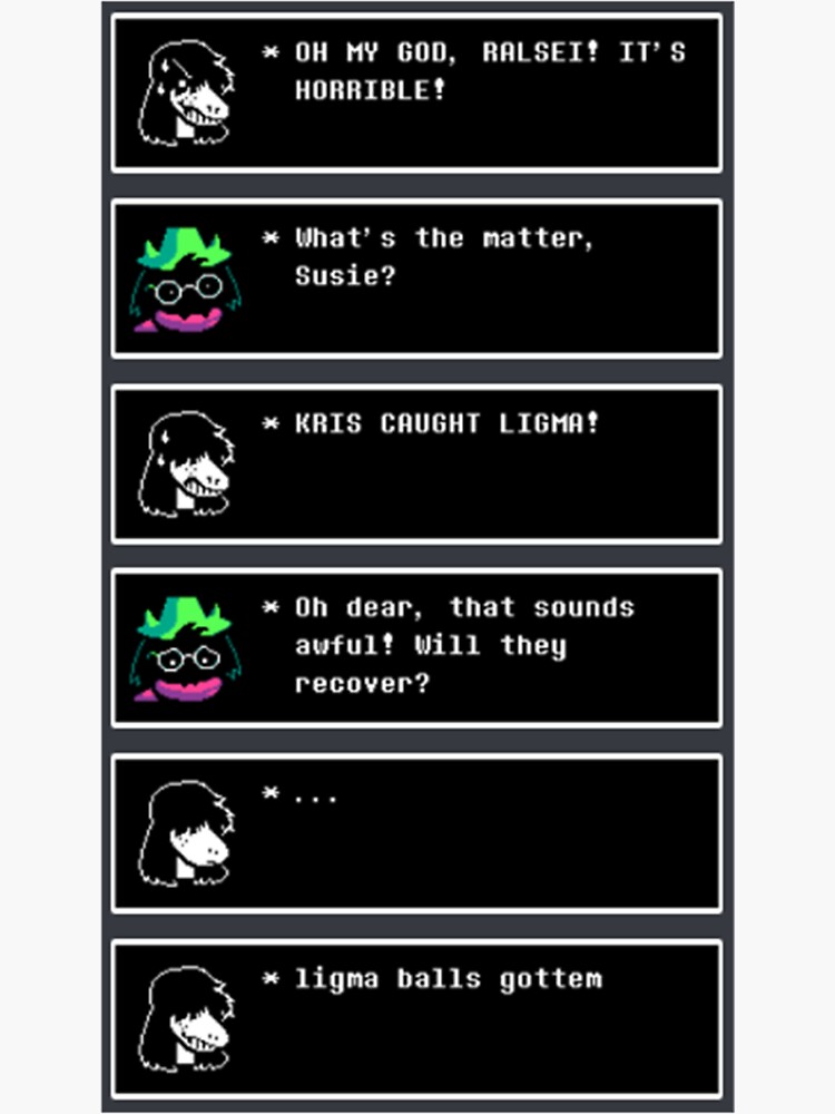 "Deltarune Dialogues" Sticker for Sale by LiamGunningArt | Redbubble