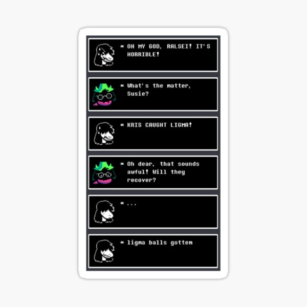 "Deltarune Dialogues" Sticker for Sale by LiamGunningArt | Redbubble