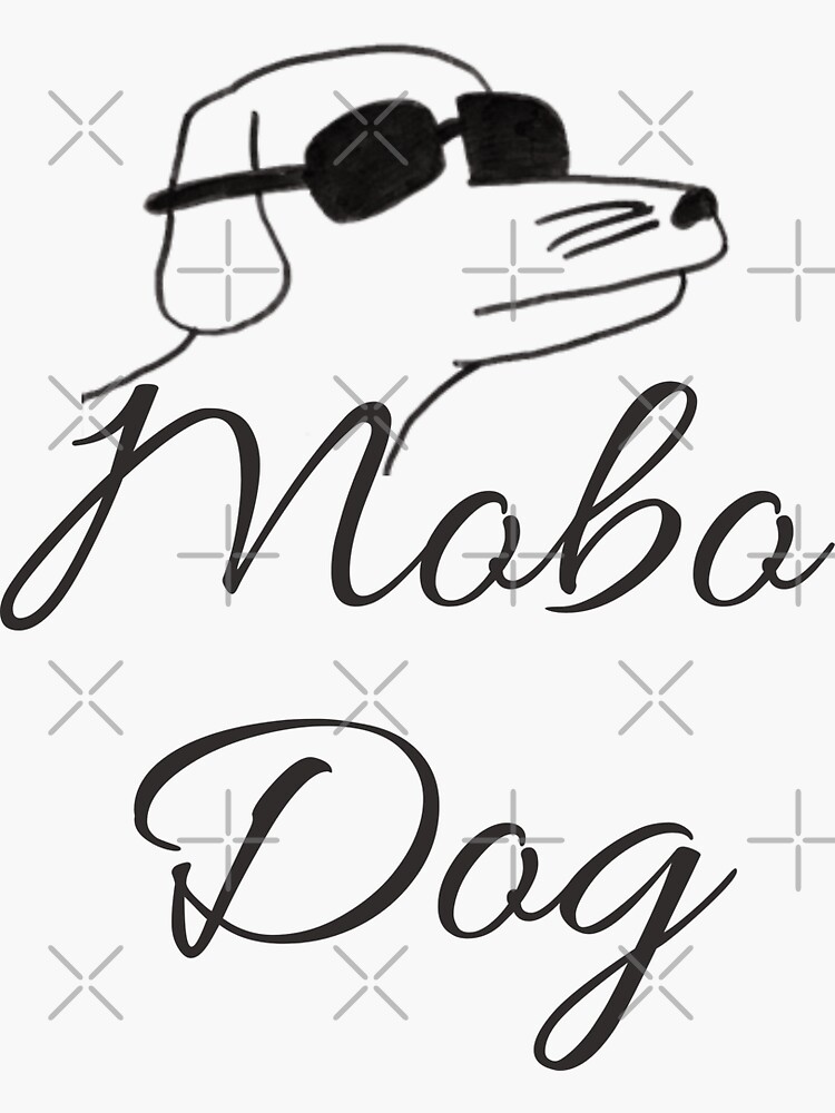 "Mobo Dog funny" Sticker for Sale by Rosstom-ayyoub | Redbubble