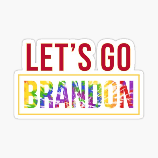 "lets go brandon meme" Sticker for Sale by AmzaShirt | Redbubble