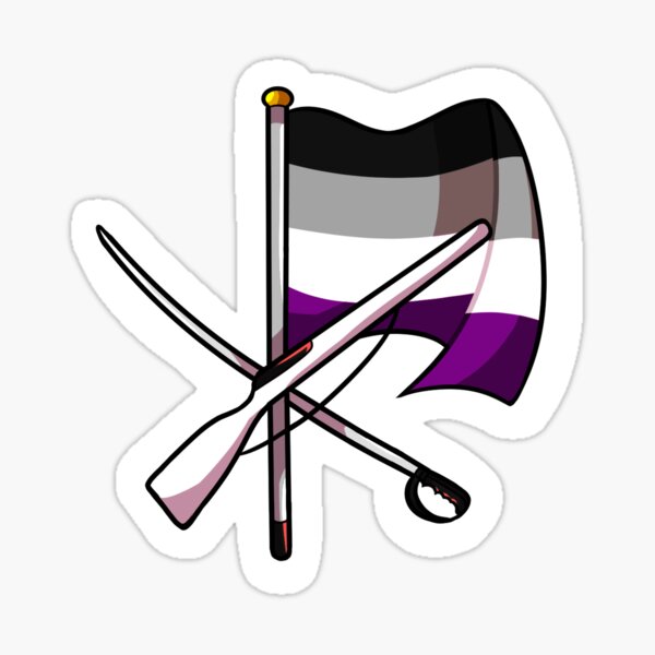 "Color guard Ace flag" Sticker by MarchFourth | Redbubble