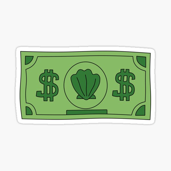 "money" Sticker for Sale by marketkmarket | Redbubble