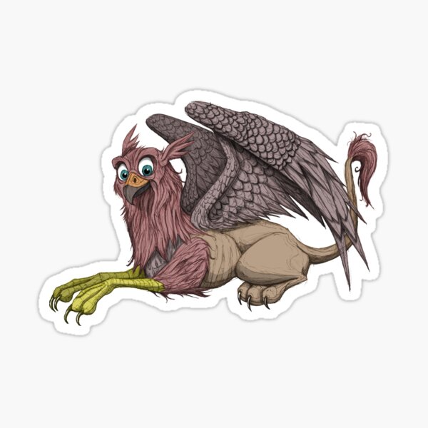 "Griffon" Sticker for Sale by wickedcartoons | Redbubble