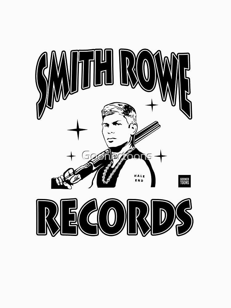 "Smith Rowe Records Taller Logo" T-shirt for Sale by Goonertoons ...