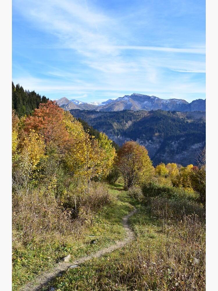 "hiking in the French Alps" Sticker for Sale by arnault21 | Redbubble
