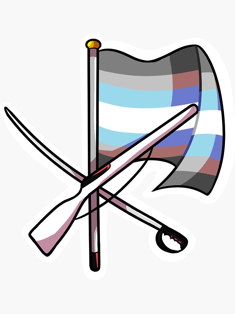 "Color Guard Demi Boy Flag" Sticker for Sale by MarchFourth | Redbubble
