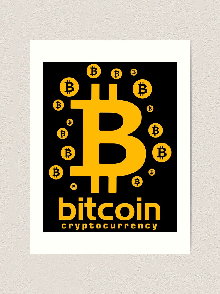 "Bitcoin Cryptocurrency Logo" Art Print for Sale by creatordesigns1 | Redbubble