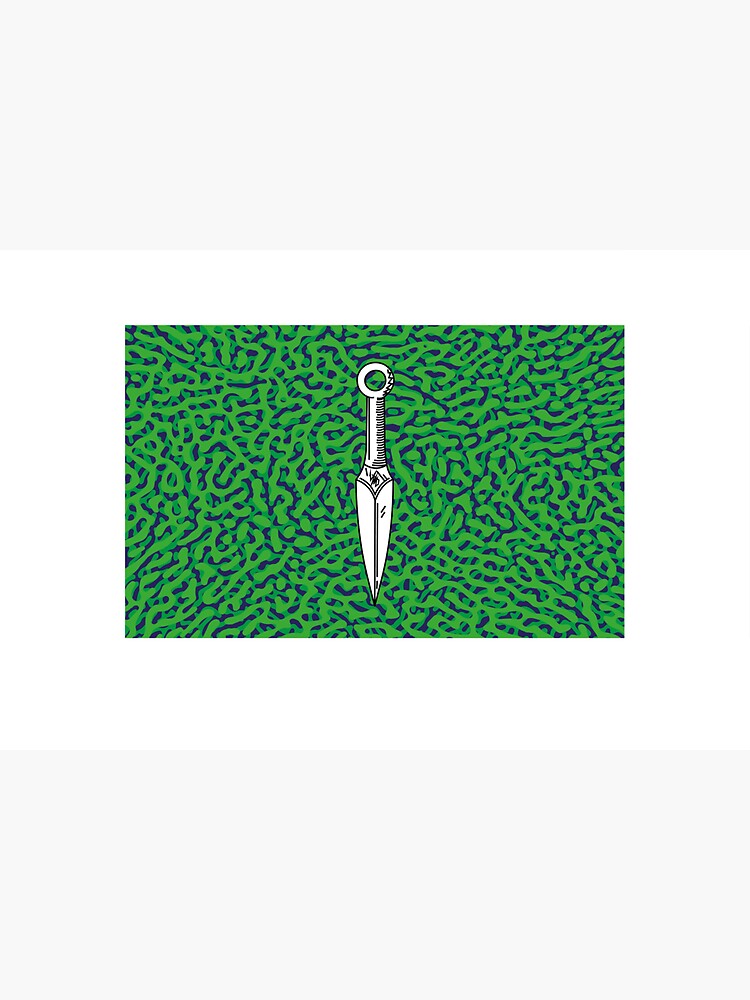 "Japanese Knife Kunai Art Maze Black and White Sharp Ninja Blade ...