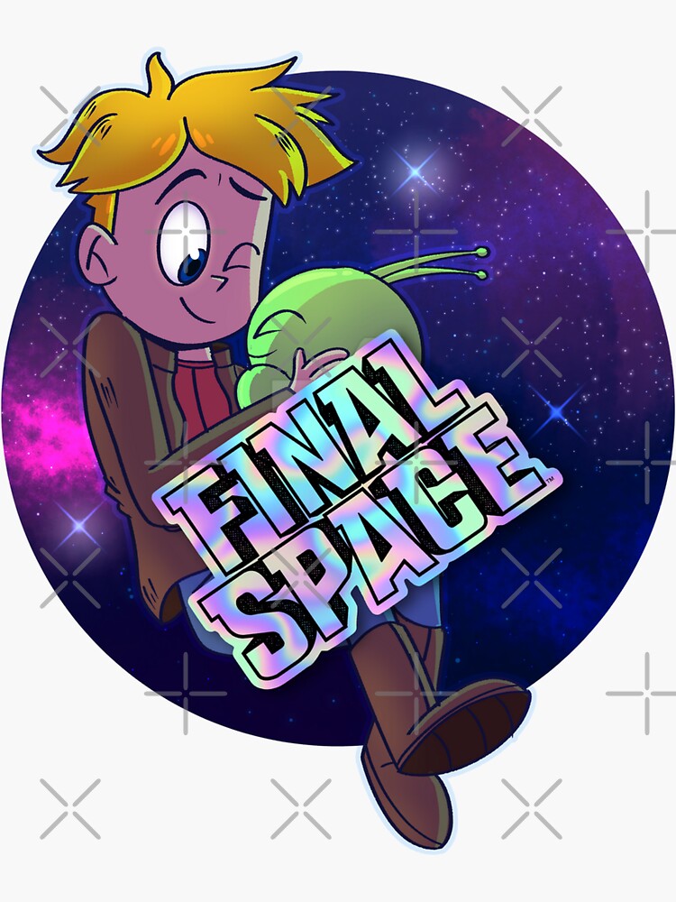 "Mooncake final space " Sticker for Sale by OfTheDayFashion | Redbubble