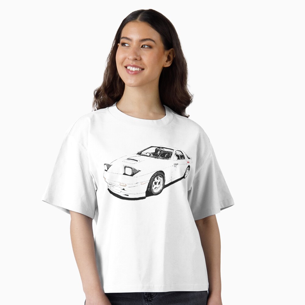 "Initial D Mazda RX7 FC White Comet" Sticker for Sale by benhonda ...