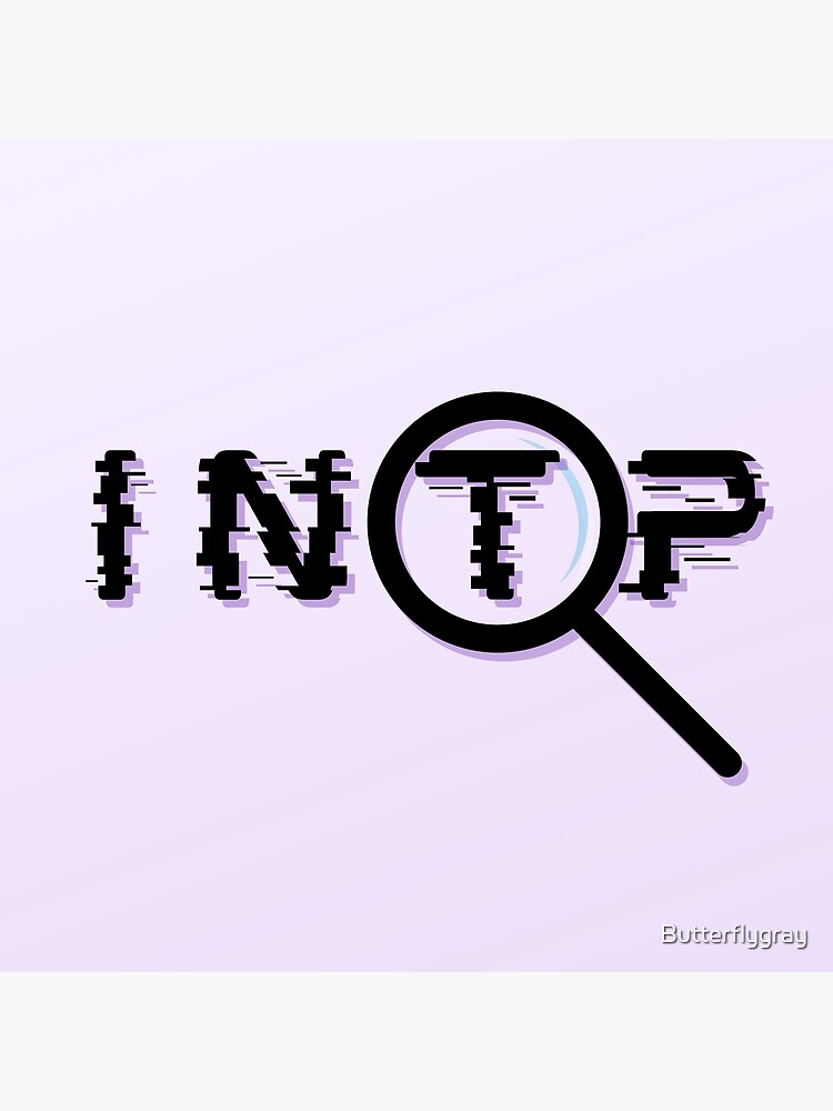 "MBTI Logo INTP Glitch Lupe" Poster von Butterflygray | Redbubble