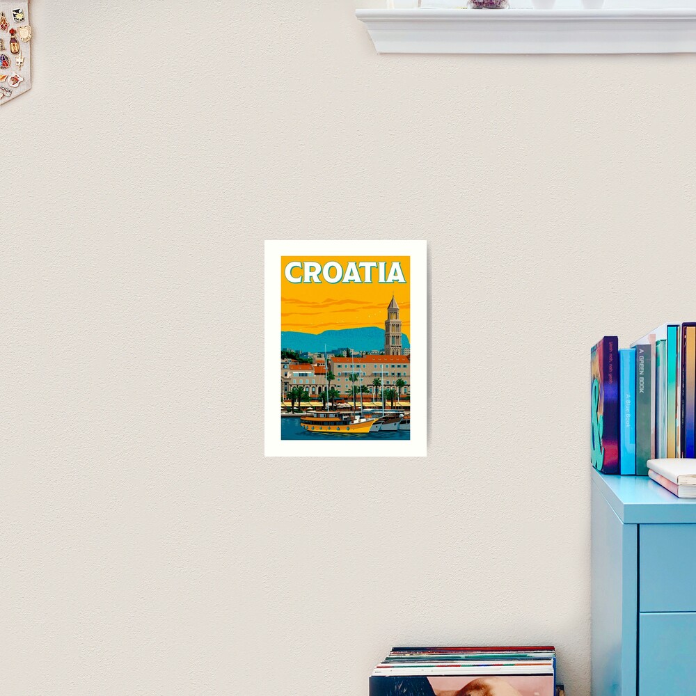 "CROATIA : Vintage Travel Advertising Print" Poster for Sale by ...