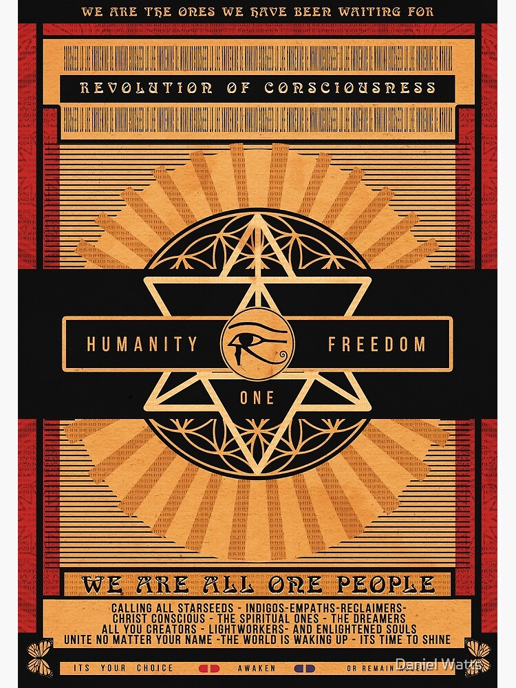 "All One People | Unity Consciousness Propaganda Poster" Art Print for ...