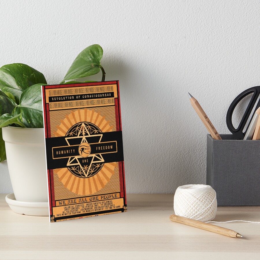 "All One People | Unity Consciousness Propaganda Poster" Art Board ...