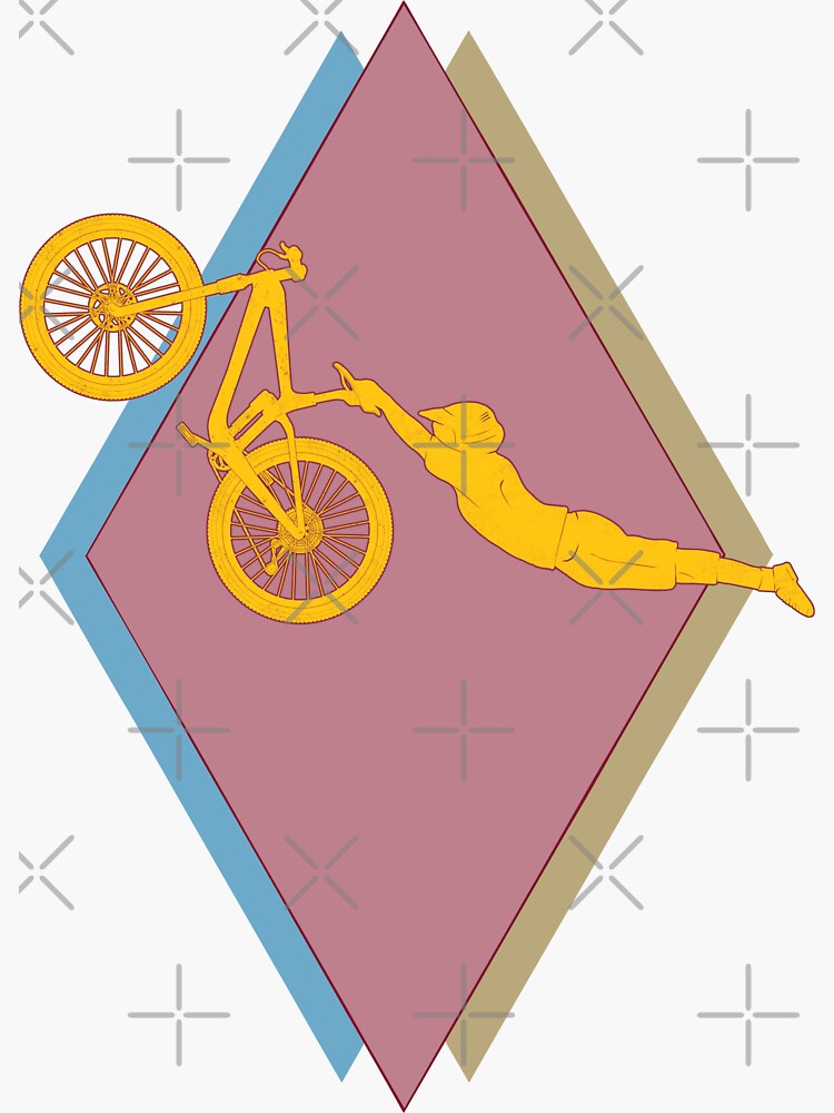 "MTB - Epic Slopestyle Bike Jump Retro" Sticker for Sale by ...