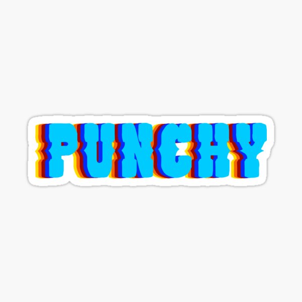 "punchy " Sticker for Sale by MarvelArt3000 | Redbubble