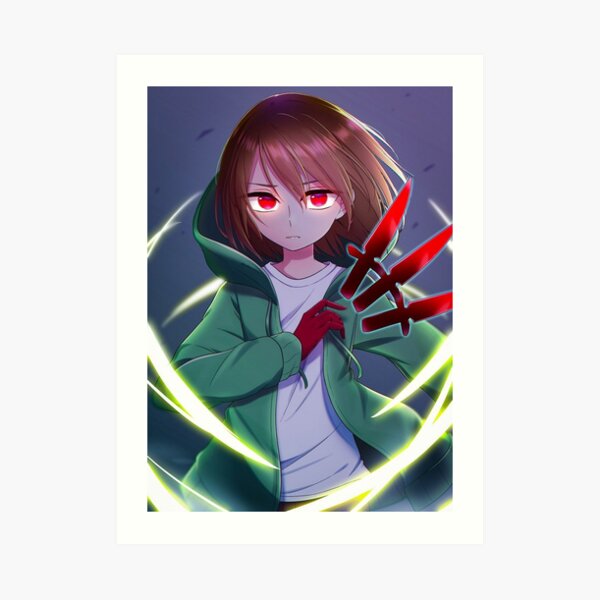 "Your Typical StoryShift Knife-Ready Chara" Art Print for Sale by ...