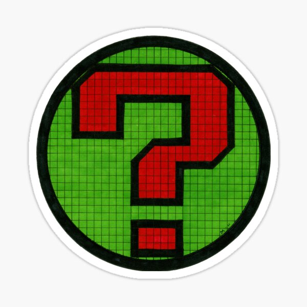 "Question Mark" Sticker by DrRainbows | Redbubble