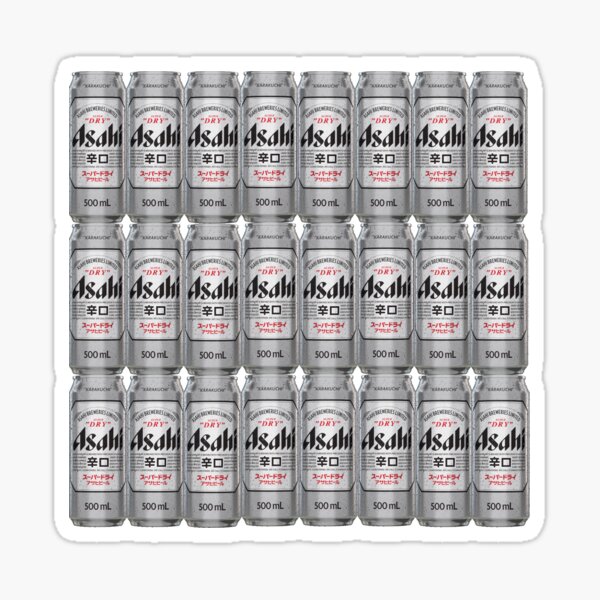 "Asahi beer cans" Sticker by Austraya | Redbubble