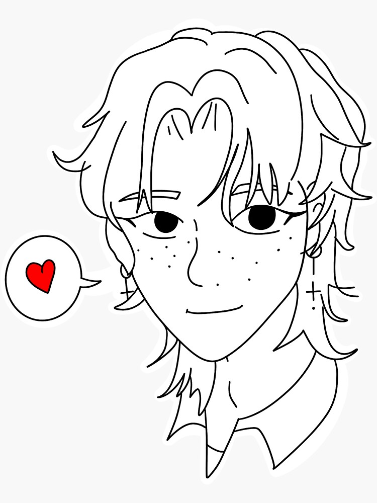 "Stray Kids - Lee Felix Black and white sketch" Sticker by ...