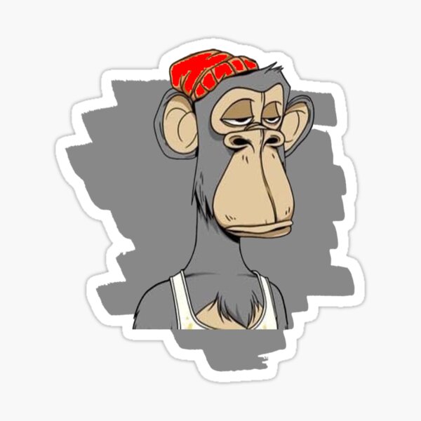 "Sad monkey " Sticker for Sale by AyoubeTNFStore | Redbubble