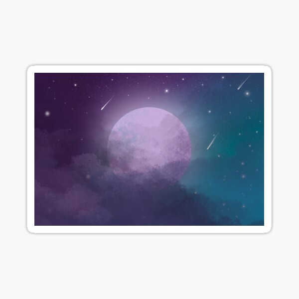 "Night Sky" Sticker for Sale by Nightlea | Redbubble