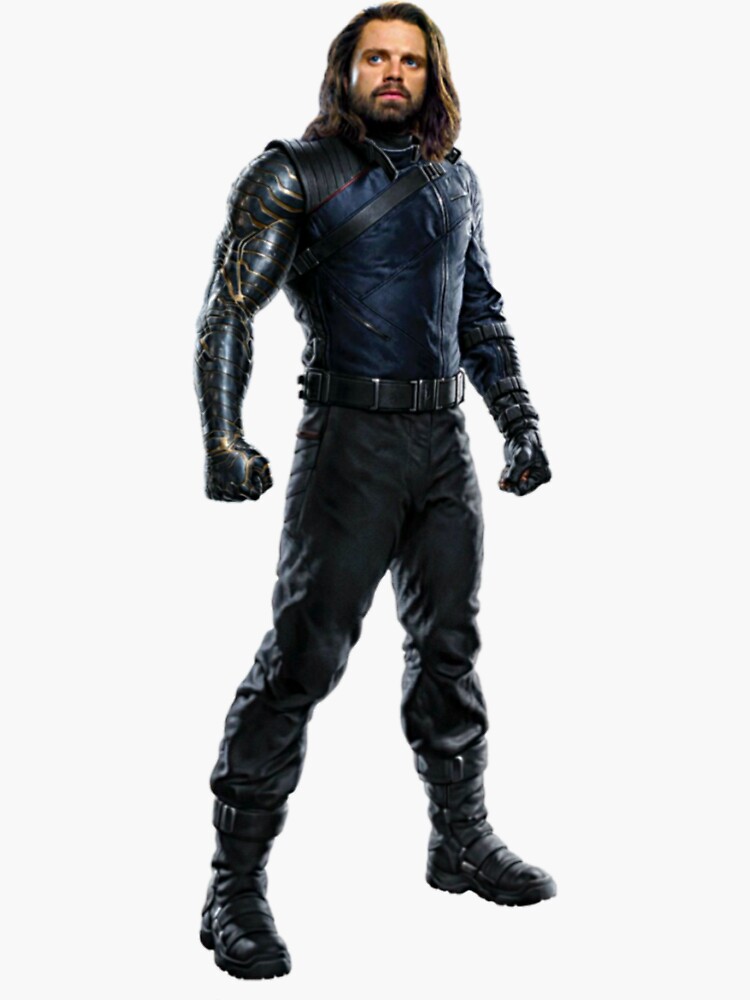 "Bucky barnes staring wistfuly" Sticker for Sale by doublejinx7 | Redbubble