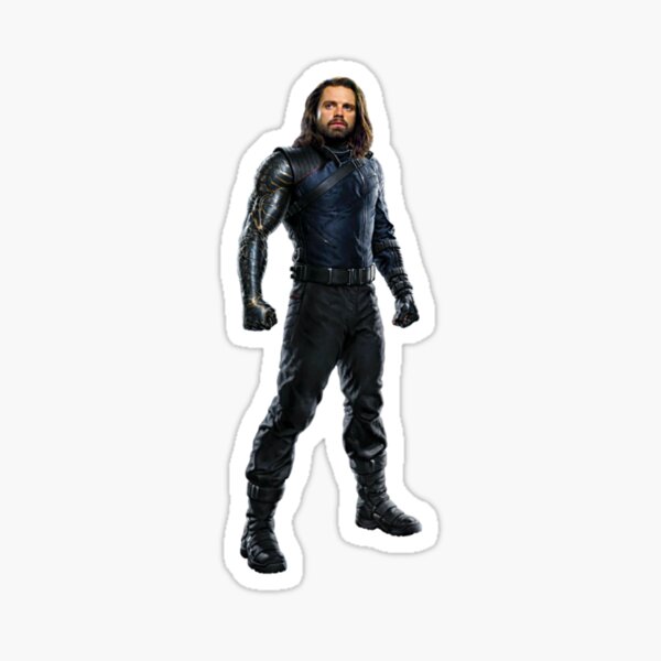 "Bucky barnes staring wistfuly" Sticker for Sale by doublejinx7 | Redbubble
