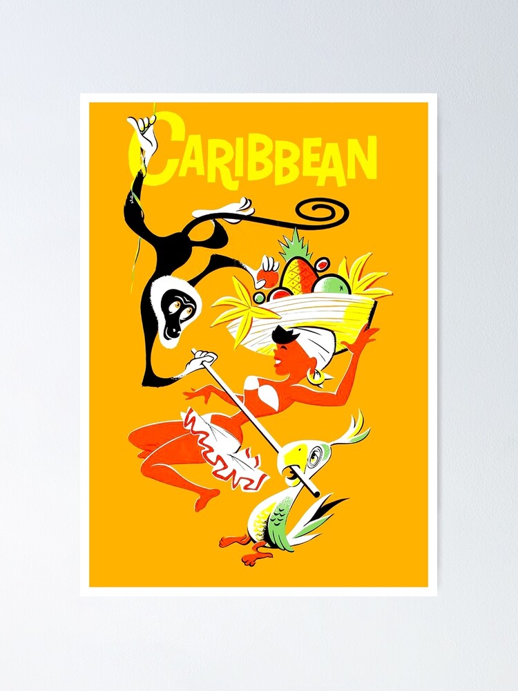 "CARIBBEAN ISLANDS : Vintage Advertising Print" Poster for Sale by ...