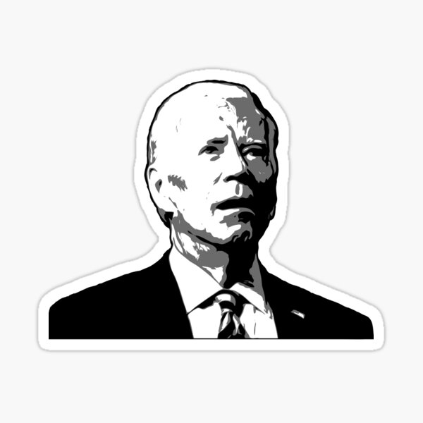 "Joe Biden Meme Blank Stare" Sticker for Sale by Non-PC-Tees | Redbubble