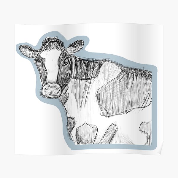 "Cute Cow Print" Poster for Sale by makenav7 | Redbubble