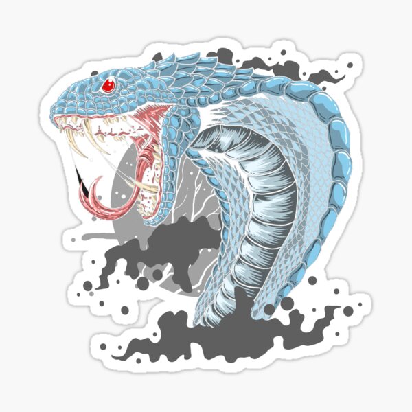 "snake cobra" Sticker by bisly | Redbubble