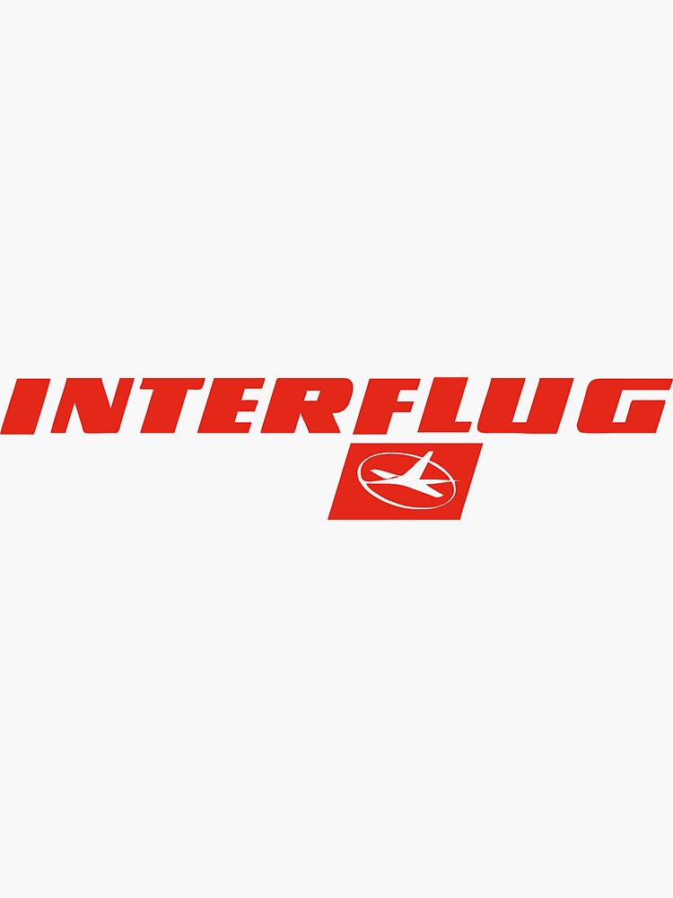 "Interflug East Germany" Sticker for Sale by AhumadaJanu | Redbubble