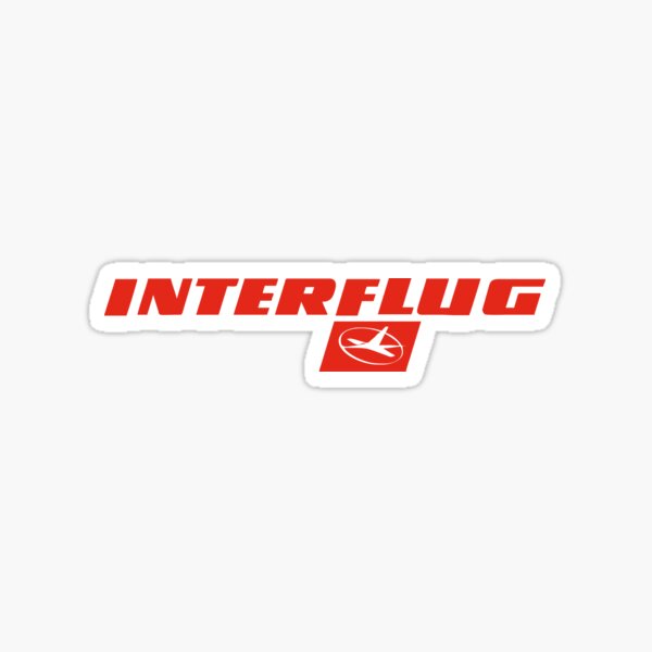 "Interflug East Germany" Sticker for Sale by AhumadaJanu | Redbubble